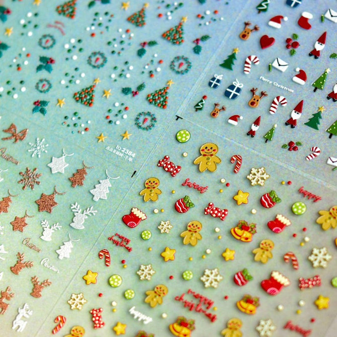 Winter/Snowflakes Nail Stickers – TOMONI NAIL ART